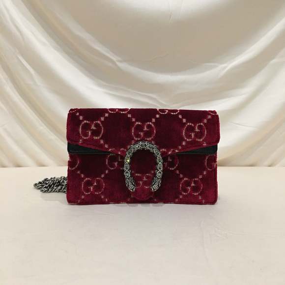 Gucci | Bags | Gucci Red Velvet Super Mini Dionysus Crossbody Bag Sku ...